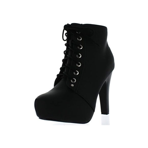TOP Moda | Shoes | Top Moda Laceup Hidden Platform Ankle Boots | Poshmark